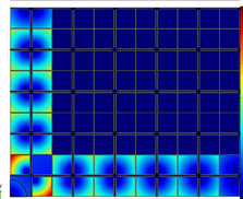 Simulation and comparison of a band gap metamaterial using a relaxed micromorphic model
