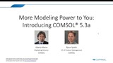 Introducing COMSOL Multiphysics® and COMSOL Server™ 5.3a